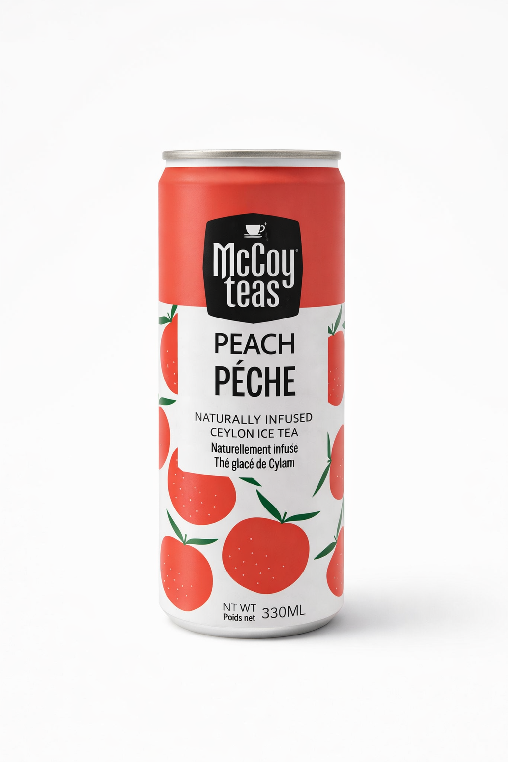 Pêche Naturally Infused Ceylon Iced Tea 12 Pack | McCoy Teas Canada